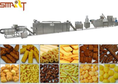 China High Performance Snacks Food Product Line , Stainless Steel Puffed Food Machine for sale
