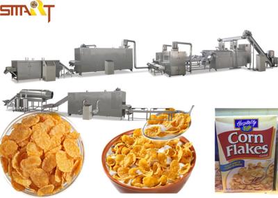 China Automatic Corn Flakes Production Line Breakfast Cereal Corn And Wheat Flakes Millet Flakes Making for sale