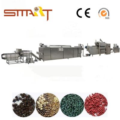 China 120-150kg / Hr Pet Food Extruder Machine Electric Power Automatic Fish Feed Machine for sale