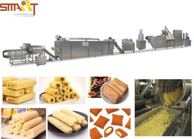 China Full Automatic Snack Production Line Puffed Corn Snack Jam Center Core Filling for sale