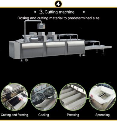 China Groundnut Brittle Cereal Bar Cutting Machine / Snack Food Making Machine for sale