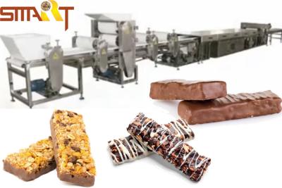 China Chocolate Coating Cereal Bar Cutting Machine Almomds / Peanut / Sesame Candy Bar Production for sale