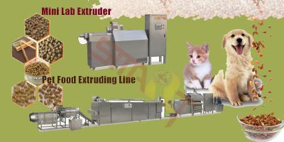 China Automatic Dry Dog 200kg / H Pet Food Extruder Machine for sale
