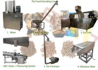 China Single Phase 220V 500kg/H Dry Cat Dog Food Extruder Line for sale