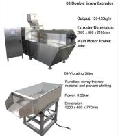 China Single Phase 220V 500kg/H Dry Cat Dog Food Extruder Line for sale