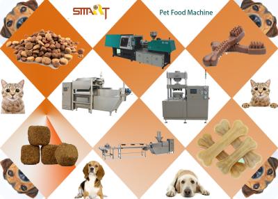 China 1000kg/hr 70kw Dog Chews Extruding Machine For Making Kibbles for sale
