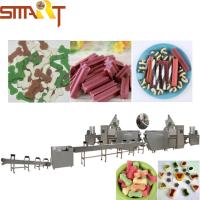 China Double Color Snacks Food Pet Treat Machine Chewing Gum Extruder for sale