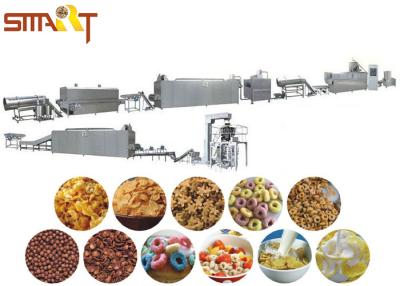 China 120kw 260kg/hr Puff Cereal Corn Flakes Production Line for sale