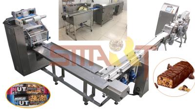 China 2.2kw Chocolate Coated Granola Bar Press Machine PLC Control for sale