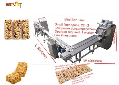 China Small Size 80pcs/Min Granola Bar Press Machine With Siemens PLC for sale