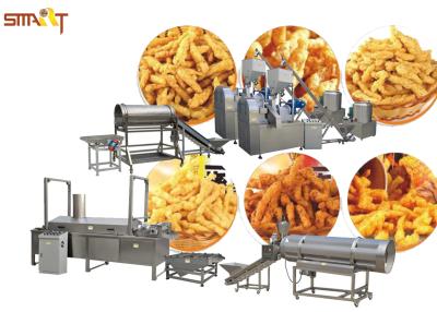 China PLC Kurkure Extrusion Snacks Food Machinery With 150 Kg/H for sale