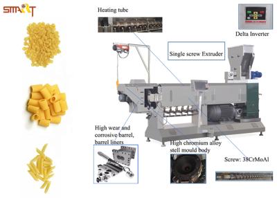 China 200kg/H Siemens Motor Single Screw Food Extruder For Macaroni Pasta for sale