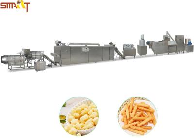 China Double Screw Corn Puff Snack Food Extruder Machine Stainless Steel for sale