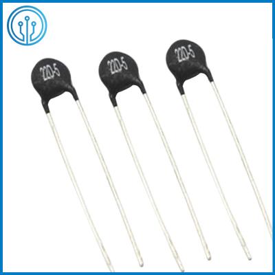 China Black Phenolic Resin Disc Type Power NTC Thermistor Thermal Resistor 22D-5 25D-5 for sale