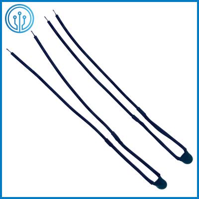 China Radial Leaded NTC Thermistor 10k Ohm 4050 B Value with UL1007 26AWG Extension Cord 90mm for sale