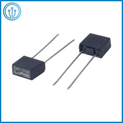 China MFS Miniature Current Fuse 2A 250V Radial Leaded Black UL TUV Certified Overcurrent Protection for sale