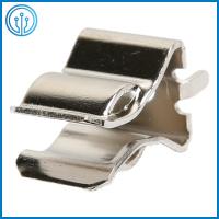 China Nickel Plated Brass 5AG Fuse Clip FS-700 for 10x38mm Ceramic Fuse - 600V 30A Rating for sale
