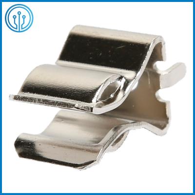 China Nickel Plated Brass 5AG Fuse Clip FS-700 for 10x38mm Ceramic Fuse - 600V 30A Rating for sale