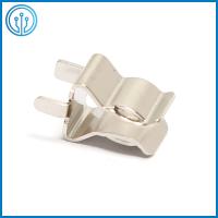 China Rivet Eyelet Type PC Mount Miniature Midget Fuse Clip for 3AG Fuses - 15A 250V, 10.5mm Height, 7.6mm Pitch for sale