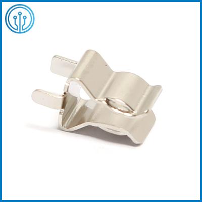 China Rivet Eyelet Type PC Mount Miniature Midget Fuse Clip for 3AG Fuses - 15A 250V, 10.5mm Height, 7.6mm Pitch for sale