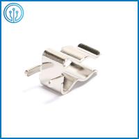 China H62 Nickel Plated Brass Glass Fuse Holder Clips 15A 250V for 2AG 3AG 5AG Fuses for sale