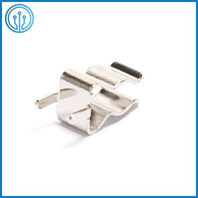 China H62 Nickel Plated Brass Glass Fuse Holder Clips 15A 250V for 2AG 3AG 5AG Fuses for sale