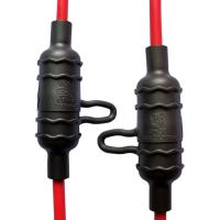 China AMPFORT Heavy Duty 5x20mm Watertight Inline Fuse Holder IP68 30A for Stage LED Lighting for sale