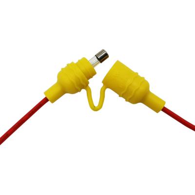 China 5x20mm Yellow Molded Cartridge Fuse Holder 1-20A 250V 600V IP67 for New Energy for sale
