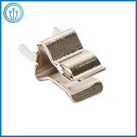 China FS-601 PCB Fuse Holder Clips for 6x30mm Ceramic Cartridge Fuses - 3AG Rejection Style Brass Clips for sale
