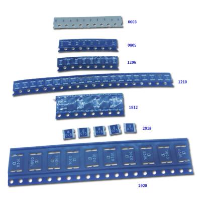 China PTC Resettable Fuse Surface Mount Devices 0ZCH0050FF2G Cross Polymeric 16V 3225 0.5A Concave for sale