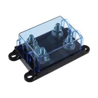 China Fire Retardant Nylon 2 Way Mega Automotive Bolt On Fuse Holder 30A 500A for sale
