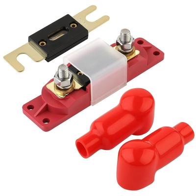 China 200A High Current Heavy Duty Bolt On ANL Fuse Holder Clip Box Block for Overcurrent Protection for sale
