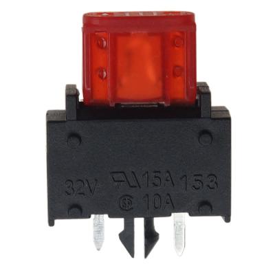 China AMPFORT Nylon PCB Mount Fuse Holder 153 15A 32V for Mini Auto Blade Fuse 297 for sale