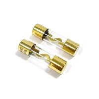 China 5AG AGU Gold Plated Glass Tube Fuse 10x38mm 10A to 100A for Automotive Audio Stereo for sale