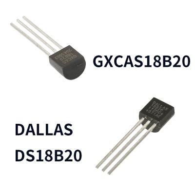 China 3 Pin Temperature Sensor DS18B20 Programmable Resolution 1- Wire Digital Thermometer GXCAS18B20 9-12bits TO-92 for sale