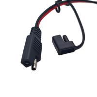 China SAE Male to Male Cable Connector 30cm 12AWG-18AWG with Weatherproof Socket and Dust Cap for sale
