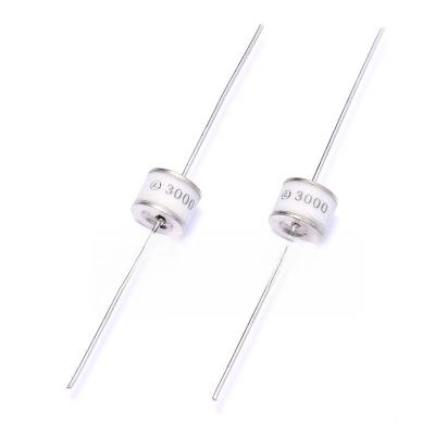 China Fail Safe 2 Pole Through Hole 8x6mm GDT Gas Discharge Tube 75V-2000V Range with 500A Surge Current Protection for sale