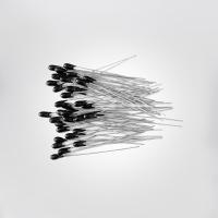 China Epoxy Coated NTC Thermistor 100K 1% 3950 with 1.5mm 2.0mm Pitch for Temperature Sensing for sale