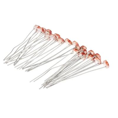 China GL5537-1 5mm Light Dependent Resistor LDR 20-30KΩ 150V Photoresistor for Sensor Applications for sale