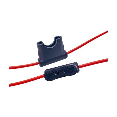China Waterproof Inline Fuse Holder 18AWG 11cm for ATO ATC Standard Auto Blade Fuse 32V DC for sale