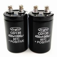 China CD135 Screw Terminal Aluminum Electrolytic Capacitor 450V 1000μF 2000h for UPS Drive Inverter for sale