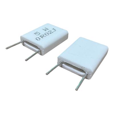 China Non Inductive Cement Ceramic Wire Wound Flameproof Metal Plate Resistor MPR BPR RX27-6 5W 0.02R ±5% Tolerance for sale