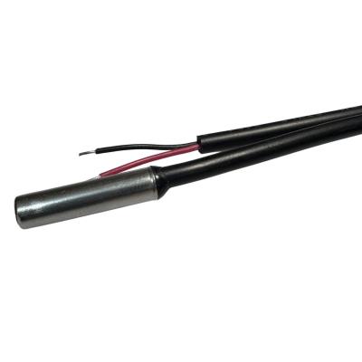 China 5x20mm Stainless Steel NTC Temperature Sensor 2.252K 1% 3950 with 26AWG Cable 1.2m for sale