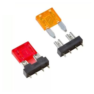 China 297 Automotive Fuse Holder SL506P ATS Mini Blade Fuse Clip 15A 250V PCB Mount for sale