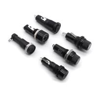 China Panel Mount Screw Cap Fuse Holder for 5x20mm 6x30mm 10x38mm Fuses 6.3A 10A for sale