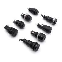 China Panel Mount Screw Cap Fuse Holder for 5x20mm 6x30mm 10x38mm Fuses 6.3A 10A for sale