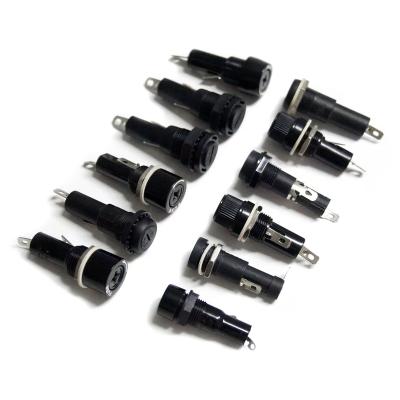 China Panel Mount Screw Cap Fuse Holder for 5x20mm 6x30mm 10x38mm Fuses 6.3A 10A for sale