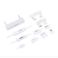 China Radial Ceramic Cement Resistor Assembly 5W 10 Ohm with Thermal Fuse Overheat Protection for sale