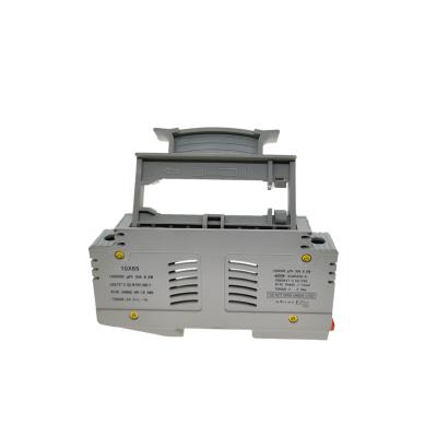 China 1500VDC Solar PV Fuse Holder Din Rail Insert Box for 10x65mm Cartridge Fuse 2-35A for sale