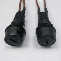 China Cartridge Fuse Panel Mount Fuse Holder 5x20mm 10A 250V R3 H3 PTF OP MF With Extension Cable and Connector for sale